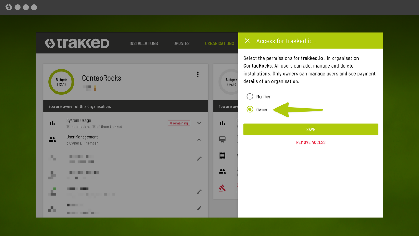 Log into the Contao Manager via Single Sign-On! - trakked.io
