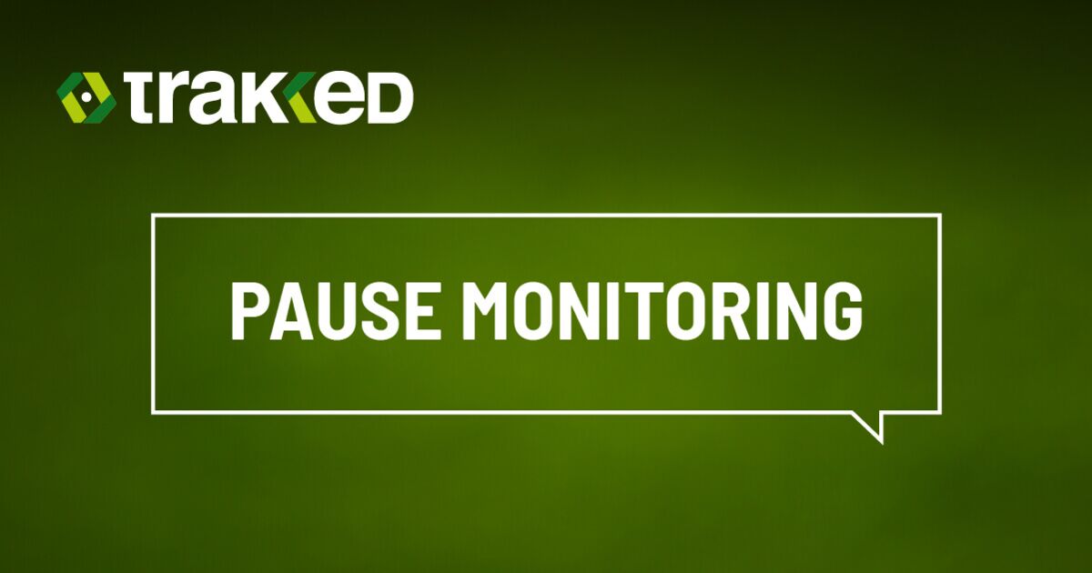 Pause monitoring notifications - trakked.io
