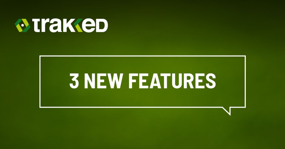 3 new features for trakked.io - trakked.io